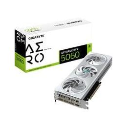 Gigabyte GeForce RTX 5060 AERO OC 8G, Grafikkarte DLSS 4, 3x DisplayPort, 1x HDMI 2.1