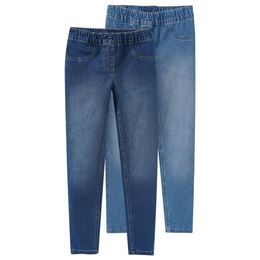 Yigga 2 M&auml;dchen Jeggings mit Stretch-Bund