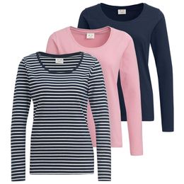 Gina 3 Damen Langarmshirts im Set