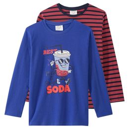 Yigga 2 Jungen Langarmshirts mit Print