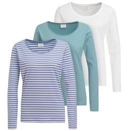 Gina 3 Damen Langarmshirts im Set