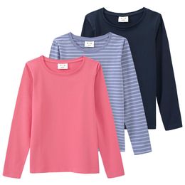 Yigga 3 M&auml;dchen Langarmshirts im Set