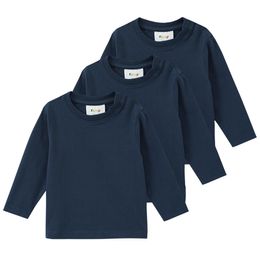 Topomini 3 Baby Langarmshirts im Basic-Look
