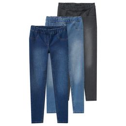 Yigga 3 M&auml;dchen Jeggings mit Stretch-Bund