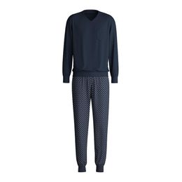 Calida Pyjama Herren Gr&ouml;&szlig;e XL marine / saphir / hellblau