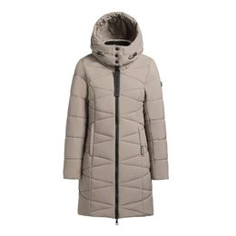 Khujo Wintermantel 'Fitt3' Damen Gr&ouml;&szlig;e XL beige / schwarz
