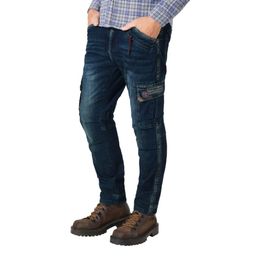 Timezone Jeans-Cargohose "Roger" - Regular Fit - in Dunkelblau | Gr.: W40/L34