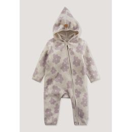 hessnatur Fleece-Overall in pastell lavendel | Gr.: 98