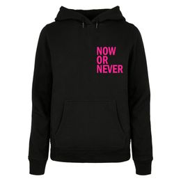 Merchcode Sweatshirt 'Now Or Never' Damen Gr&ouml;&szlig;e XXL pink / schwarz
