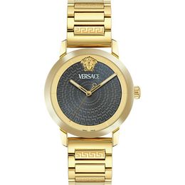 Versace Quarzuhr &raquo;V-HELIX&laquo; Armbanduhr, Herrenuhr, Swiss Made, Saphirglas, Edelstahlarmband, analog goldfarben Edle Armbanduhr f&uuml;r Herren