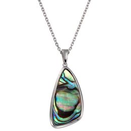 Firetti Kette mit Anhänger »Schmuck Geschenk Silber 925 Halsschmuck Halskette Ankerkette See« mit Abalone-Perlmutt silberfarben-mehrfarbig Martime...