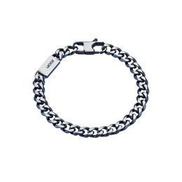 JOOP! Edelstahlarmband »2028380« edelstahlfarben-blau 21 cm Auffallend schönes Armband für Herren