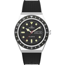 Timex Quarzuhr »DIVER INSPIRED« Armbanduhr, Herrenuhr, Datum, Leuchtzeiger, Silikonarmband schwarz Schicke Armbanduhr für Herren