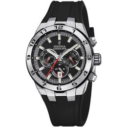 Festina Chronograph »Chrono Bike 2024« Armbanduhr, Quarzuhr, Herrenuhr, Stoppfunktion, bis 10 bar wasserdicht schwarz Ausdrucksstarker...