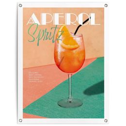 Reinders! Poster »Aperol Time« Garten - Orange - Leinwand - Essen und Trinken - 60x80 cm Farbe Bild(er): Orange