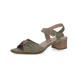 Caprice Riemchensandale »Sandalen Veloursleder« Grün 42 42 Verschluss: Schließe