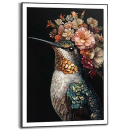 Reinders! Poster »Lovely Hummingbird« Wohnzimmer - Kolibri - Blumen - Mehrfarbig - MDF - Tiere - 50x70 cm Farbe Bild(er): Mehrfarbig