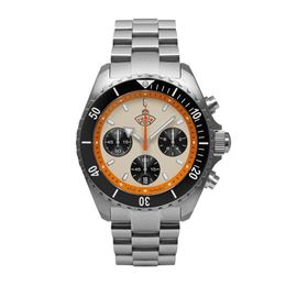 RUHLA Chronograph »Glasbach Cup« Quarzuhr, Herrenuhr, Datum, Stoppfunktion, Saphirglas, Made in Germany silberfarben Sportlicher Herrenchronograph