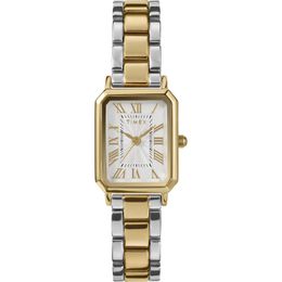 Timex Quarzuhr &raquo;DRESS&laquo; Armbanduhr, Damenuhr, Metallarmband, analog silbergoldfarben Stilvolle Armbanduhr f&uuml;r Damen