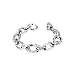 Firetti Armband »Schmuck Geschenk Silber 925 Armschmuck Armkette Gliederkette« mit Zirkonia (synth.) silberfarben-kristallweiß + kristallweiß 21 cm...
