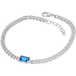 Firetti Armband »Schmuck Geschenk Silber 925 Armschmuck Armkette« mit Zirkonia (synth.) silberfarben-dunkelblau + dunkelblau 19 cm Elegantes...
