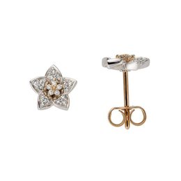 Firetti Paar Ohrstecker »Schmuck Geschenk Gold 585 Ohrschmuck Blume« Made in Germany, wahlweise mit oder ohne Brillant...