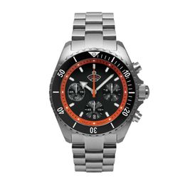 RUHLA Chronograph »Glasbach Cup« Quarzuhr, Herrenuhr, Datum, Stoppfunktion, Saphirglas, Made in Germany silberfarben Sportlicher Herrenchronograph