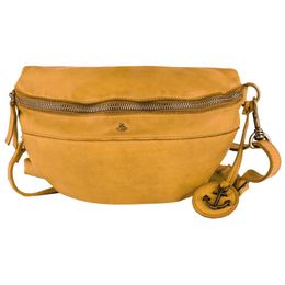 Harbour 2nd G&uuml;rteltasche &raquo;Jutta&laquo; Umh&auml;ngetasche Bauchtasche mit Ankeranh&auml;nger senfgelb
