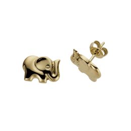Firetti Paar Ohrstecker »Schmuck Geschenk Gold 333 Ohrschmuck Elefanten« Made in Germany gelbgoldfarben Traumhaft tierische Damenohrstecker
