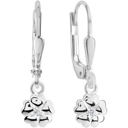 Firetti Paar Ohrhänger »Schmuck Geschenk Silber 925 Ohrschmuck Ohrringe Herzen« mit Zirkonia (synth.) silberfarben-kristallweiß + kristallweiß Mit...