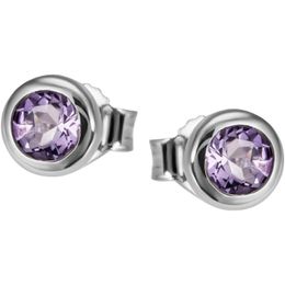 Firetti Paar Ohrstecker »Schmuck Geschenk Silber 925 Ohrschmuck Ohrringe Solitär« mit Blautopas (behandelt), Citrin oder Amethyst...