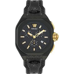 Versace Chronograph »V-LEGEND CHRONO« Quarzuhr, Armbanduhr, Herrenuhr, Swiss Made, analog, Tag, Stoppfunktion schwarz Beeindruckender Chronograph...