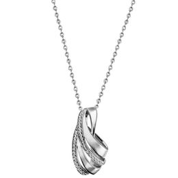 Firetti Kette mit Anhänger »Schmuck Geschenk Silber 925 Halsschmuck Halskette Ankerkette« mit Zirkonia (synth.) silberfarben-kristallweiß...