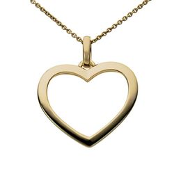 Firetti Herzanhänger »Schmuck Geschenk Gold 333 Halsschmuck Anhänger Herz glänzend« () gelbgoldfarben Dieser elegante Kettenanhänger lässt...