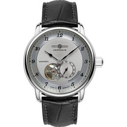 Zeppelin Automatikuhr »Friedrichshafen Automatic Open Heart« Armbanduhr, Herrenuhr, Made in Germany, Mechanische Uhr, analog schwarz Trendige...