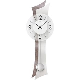 AMS Pendelwanduhr »W7426« Quarzuhr, Holz-/Aluminiumgehäuse, Esszimmer, Wohnzimmer, Made in Germany silberfarben 0 Zauberhafte Pendelwanduhr
