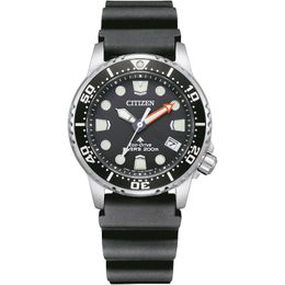 Citizen Taucheruhr »Promaster Eco-Drive Diver« Armbanduhr, Damenuhr, Solar, bis 20 bar wasserdicht schwarz Trendige Armbanduhr für Sie
