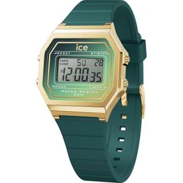 Ice Watch ICE-WATCH Chronograph »ICE digit retro sunset - Small« Quarzuhr, Armbanduhr, Damenuhr, digital, Silikonarmband, Stoppfunktion petrol...