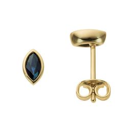 Firetti Paar Ohrstecker »Schmuck Geschenk Gold 333 Ohrschmuck Farbstein Edelstein Saphir« mit Saphir gelbgoldfarben-blau + blau Moderne, kleine...
