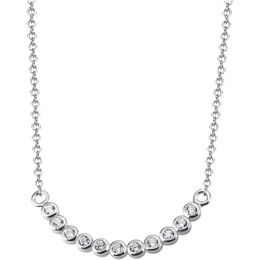 Firetti Kette mit Anhänger »Schmuck Geschenk Silber 925 Halsschmuck Halskette Collier« mit Zirkonia (synth.) silberfarben-kristallweiß Elegant,...