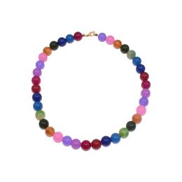 Firetti Collier »Schmuck Geschenk Halsschmuck Halskette Farbstein Edelstein Quarz« Made in Germany - mit Quarz...