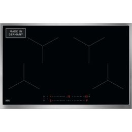 AEG Induktions-Kochfeld »TO84IA0FXB« Powerboost, Hob²Hood, 14 Stufen, Topferkennung, Timer, Made in Germany Schwarz