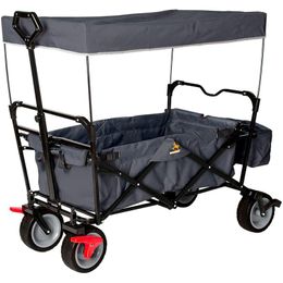 Pinolino Bollerwagen »Paxi dlx, anthrazit« BxTxH: 124x59x66 cm, mit Bremse schwarz/anthrazit