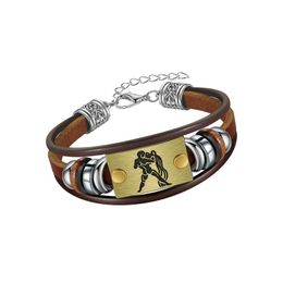 Firetti Armband »Schmuck Geschenk Armschmuck Armkette Edelstein Sternzeichen« Made in Germany - mit Hämatit - mit Holzimitat...