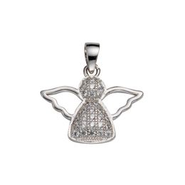 Firetti Kettenanhänger »Schmuck Geschenk Silber 925 Halsschmuck Anhänger Engel« () mit Zirkonia (synth.) silberfarben-weiß + weiß Himmlischer...