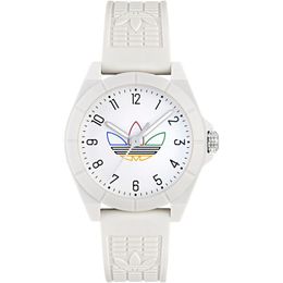 adidas originals Quarzuhr »PROJECT FOUR« Armbanduhr, Herrenuhr, Damenuhr, unisex, Resinarmband weiß 0 Modische Armbanduhr für Sie & Ihn