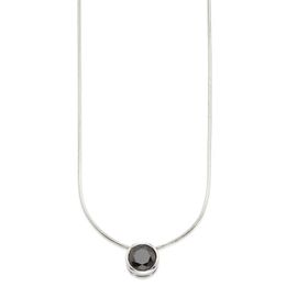 Bruno Banani Kette mit Anhänger »Schmuck Geschenk Silber 925 Halsschmuck Halskette Schlangenkette Stein« mit Zirkonia (synth.), Korund (synth.)...