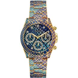 Guess Damen Multifunktionsuhr &raquo;SERPENTINA&laquo; Quarzuhr, Armbanduhr, Damenuhr, Datum, 12/24-Std.-Anzeige bunt