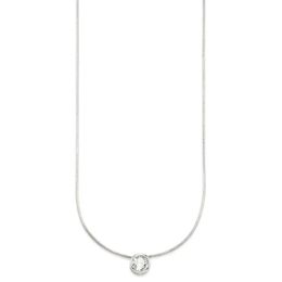 Bruno Banani Kette mit Anhänger »Schmuck Geschenk Silber 925 Halsschmuck Halskette Schlangenkette Stein« mit Zirkonia (synth.), Korund (synth.)...