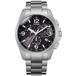 Citizen Funkchronograph »Promaster Land« Armbanduhr, Herrenuhr, Solar, Datum, Stoppfunktion, Saphirglas silberfarben-schwarz Attraktiver...